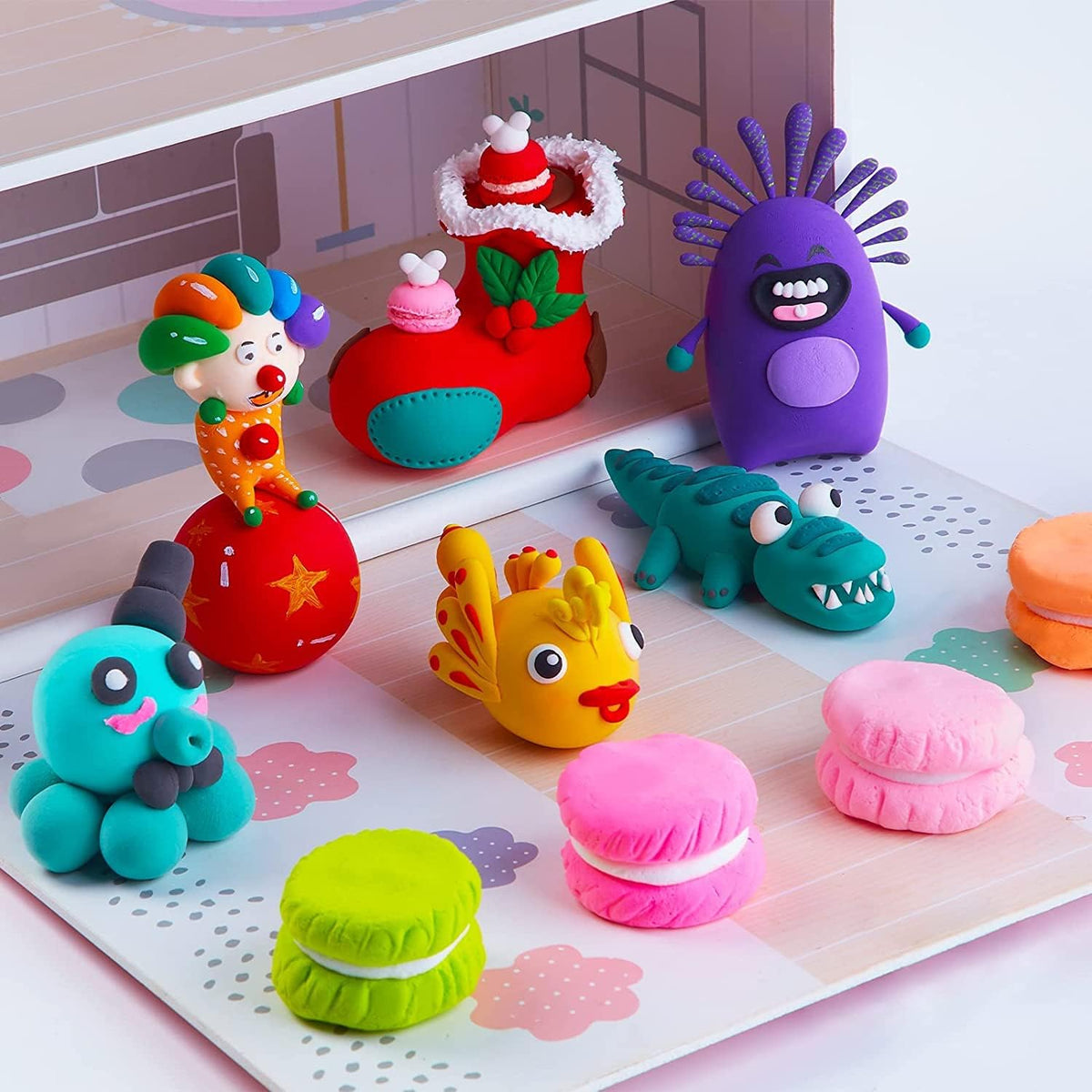 36 Color Air Dry Clay Kit with Tools – Soft, Lightweight DIY Modeling